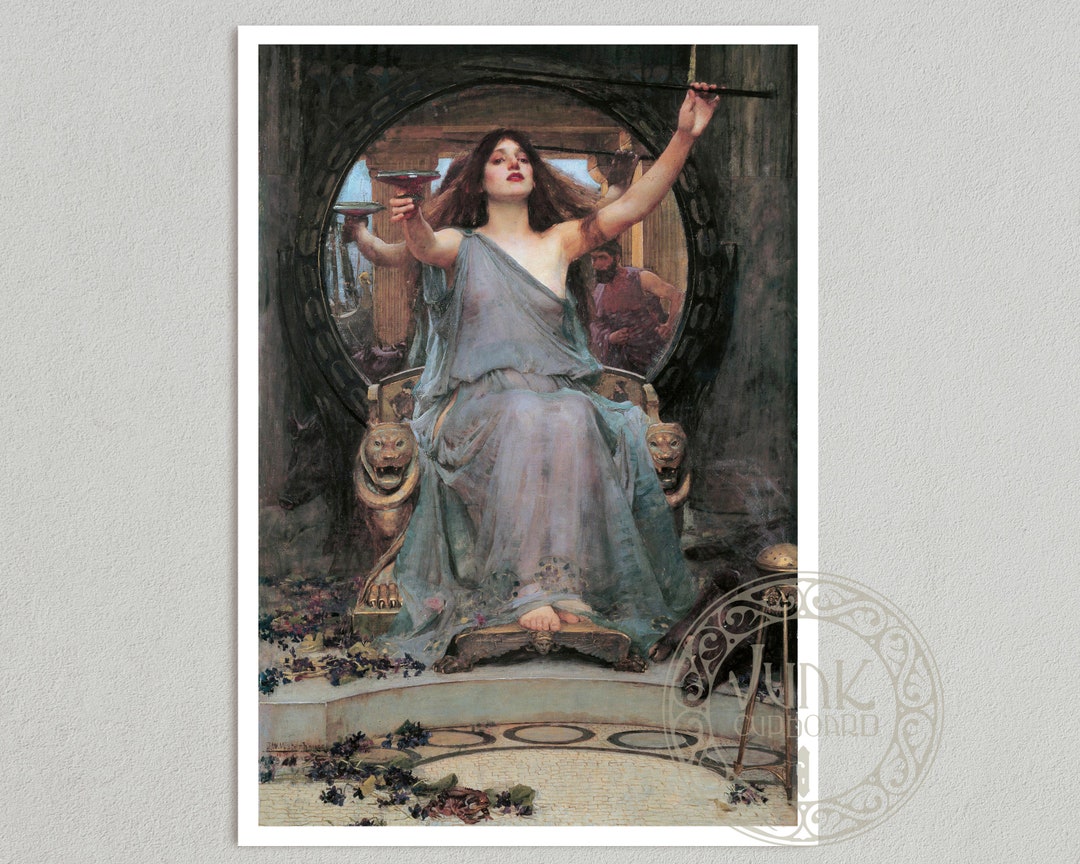 John William Waterhouse circe Offering the Cup to - Etsy Canada