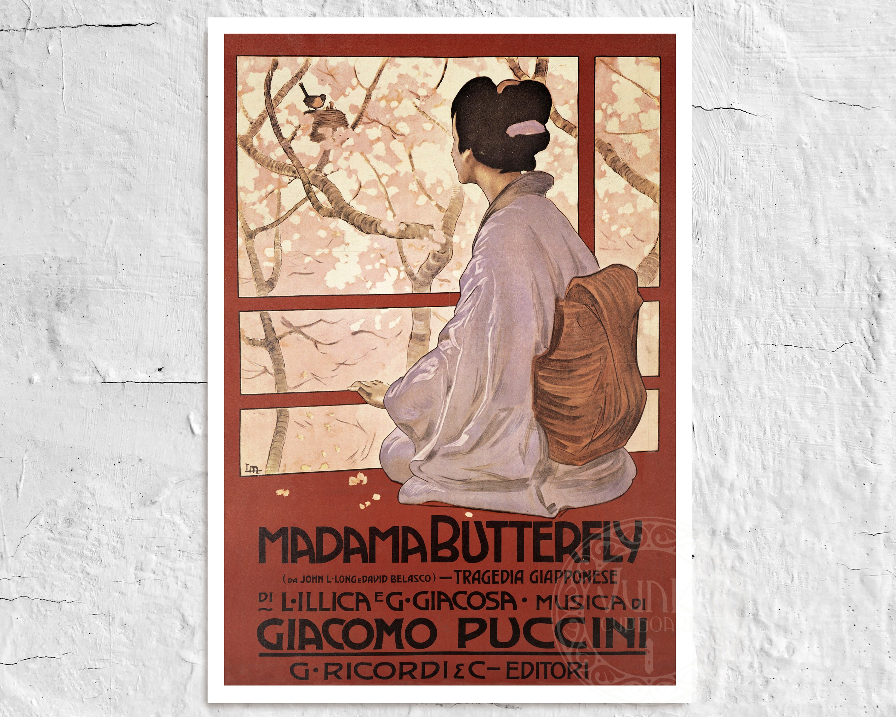Vintage Advertising Poster madama Butterfly - Etsy