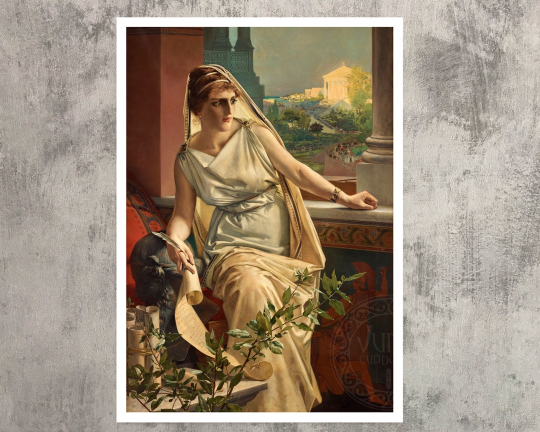 Julius Kronberg "hypatia" (c.1889) - Premium Reproduction Giclée Fine Art Print - Etsy