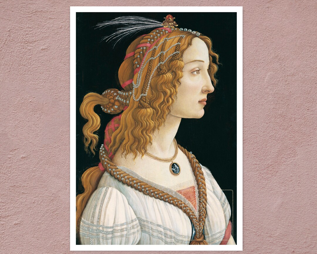 Sandro Botticelli "portrait of Simonetta Vespucci" (c.1480–1485 ...