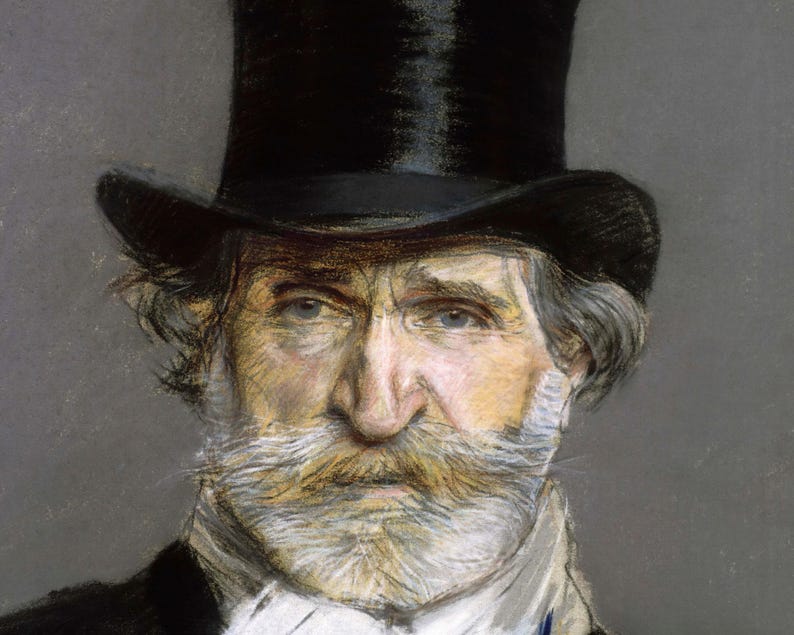 Giovanni Boldini "portrait of Giuseppe Verdi" (1886) - Giclée Fine Art ...