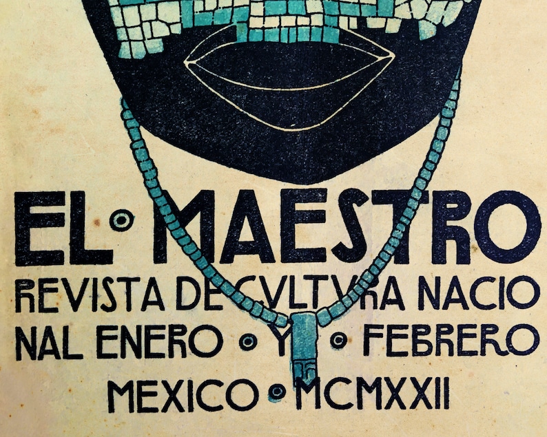 Mexican Magazine Cover el Maestro Revista De Cultura - Etsy