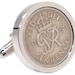 Unusual Lucky Sixpence Silver Coin Mens Birthday Gift Year Cufflinks ...