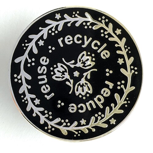 Reduce Reuse Recycle Hard Enamel Pin - Etsy