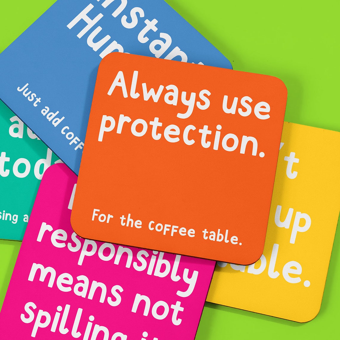 Always Use Protection Coaster - Etsy