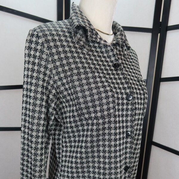 Houndstooth Blouse - Etsy