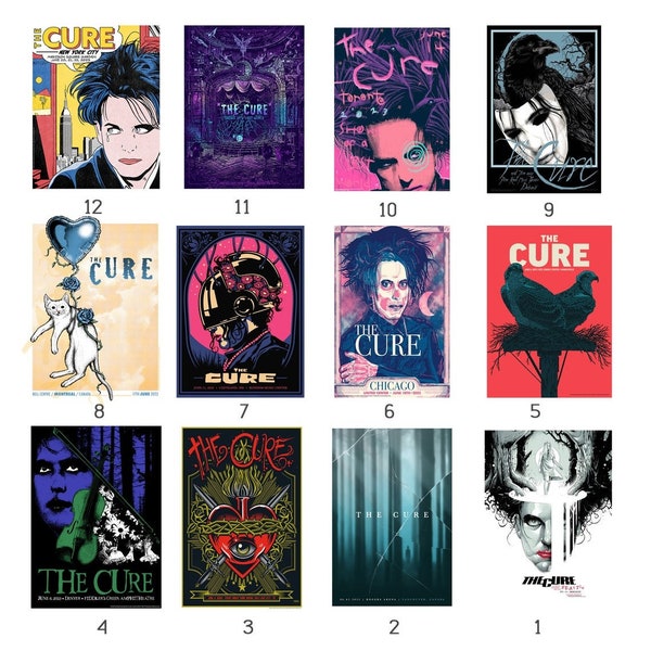 Cure Concert Poster - Etsy