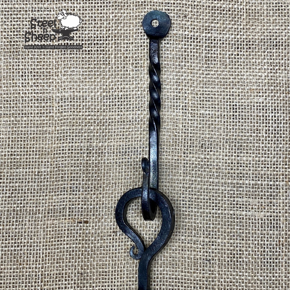 BBQ Grill Pig Tail Flipper for Steak or Chicken Hand Forged - Etsy