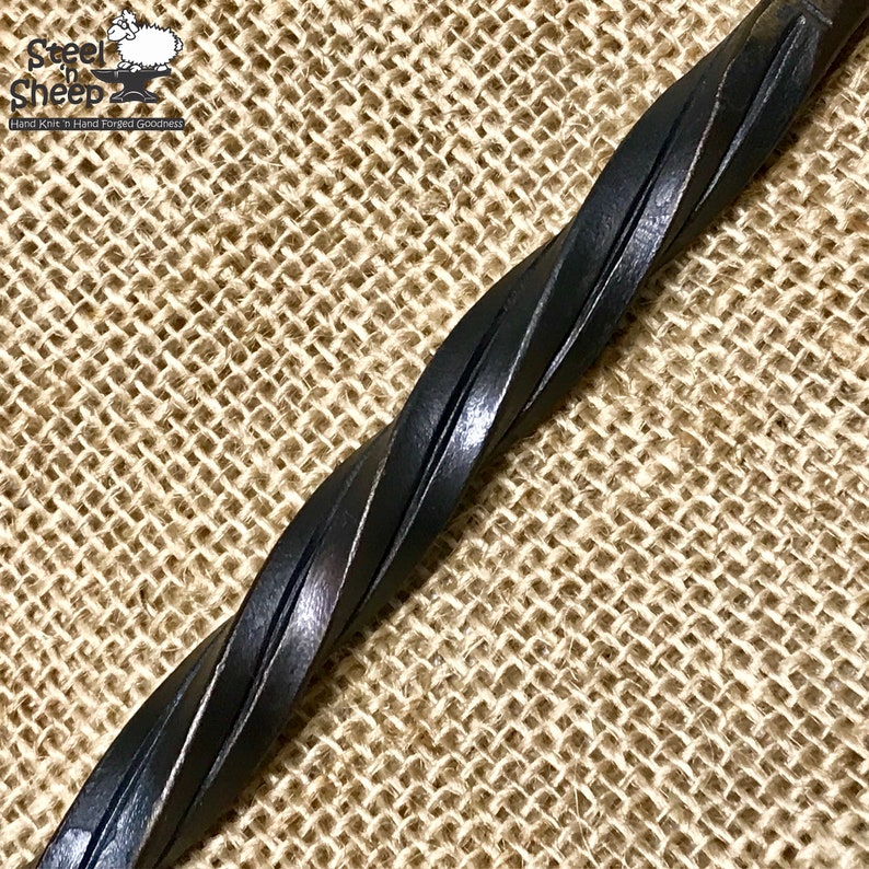 Hand Forged Magic Metal Deluxe Wand with Large Marble | Etsy