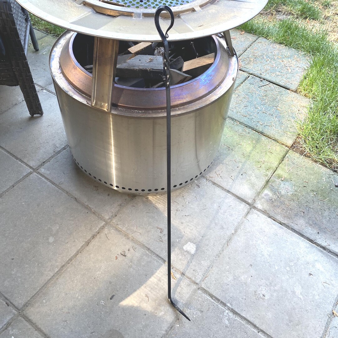 Hand Forged Fire Poker for Solo Stove, Chimenea, Fireplace or Wood ...