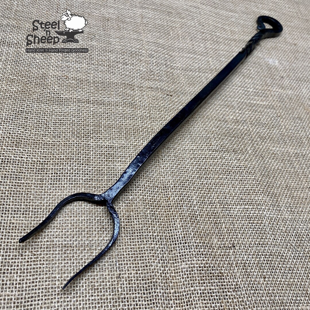 Hand Forged BBQ Grilling Meat Roasting Fork 18", 24" or 26" - Etsy