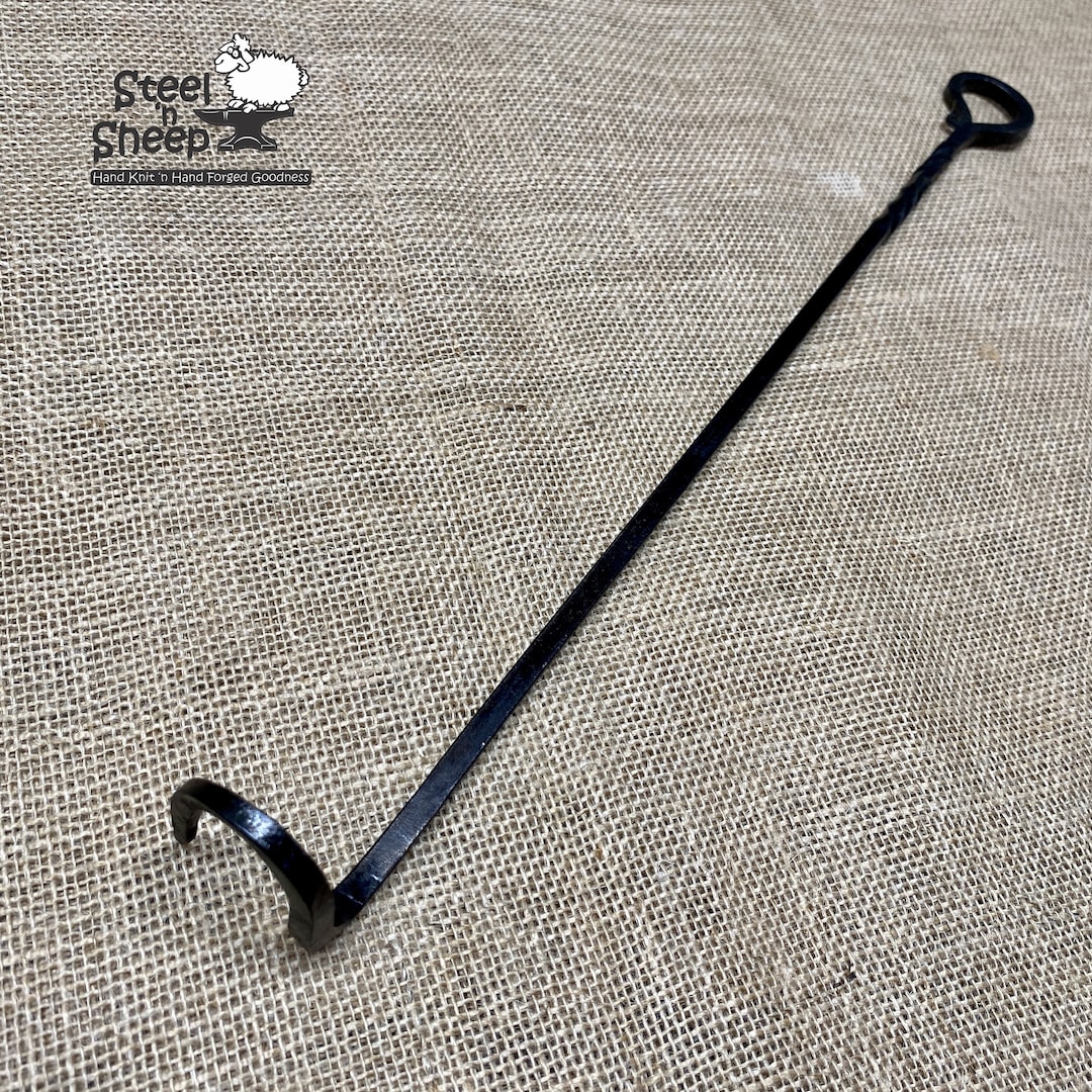 BBQ Grill Pig Tail Flipper for Steak or Chicken, Hand Forged - Etsy