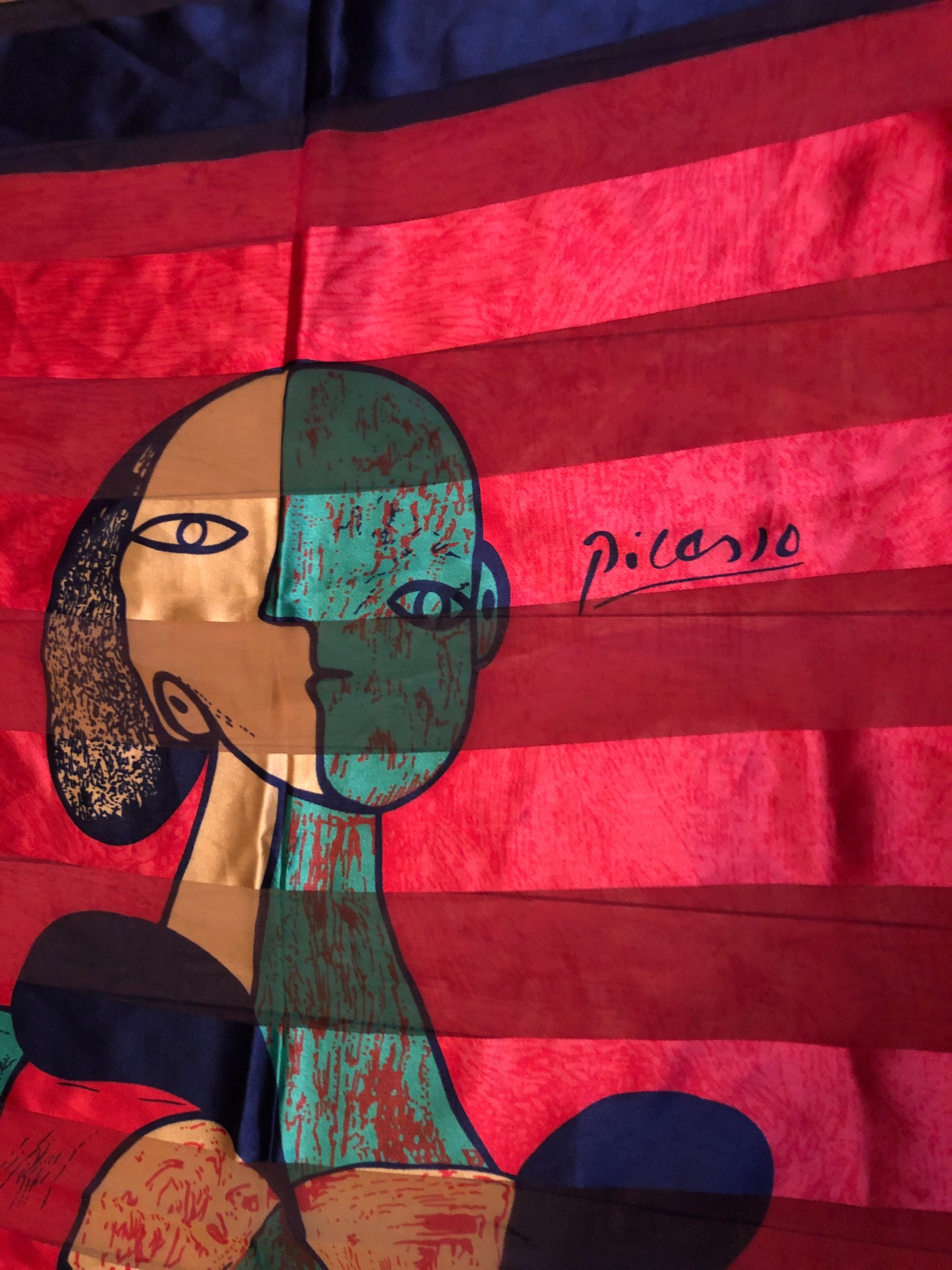 Picasso Silk Scarf - Etsy Canada