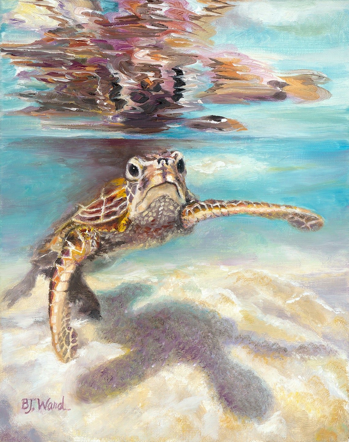 Sea Turtle, Art Print - Etsy