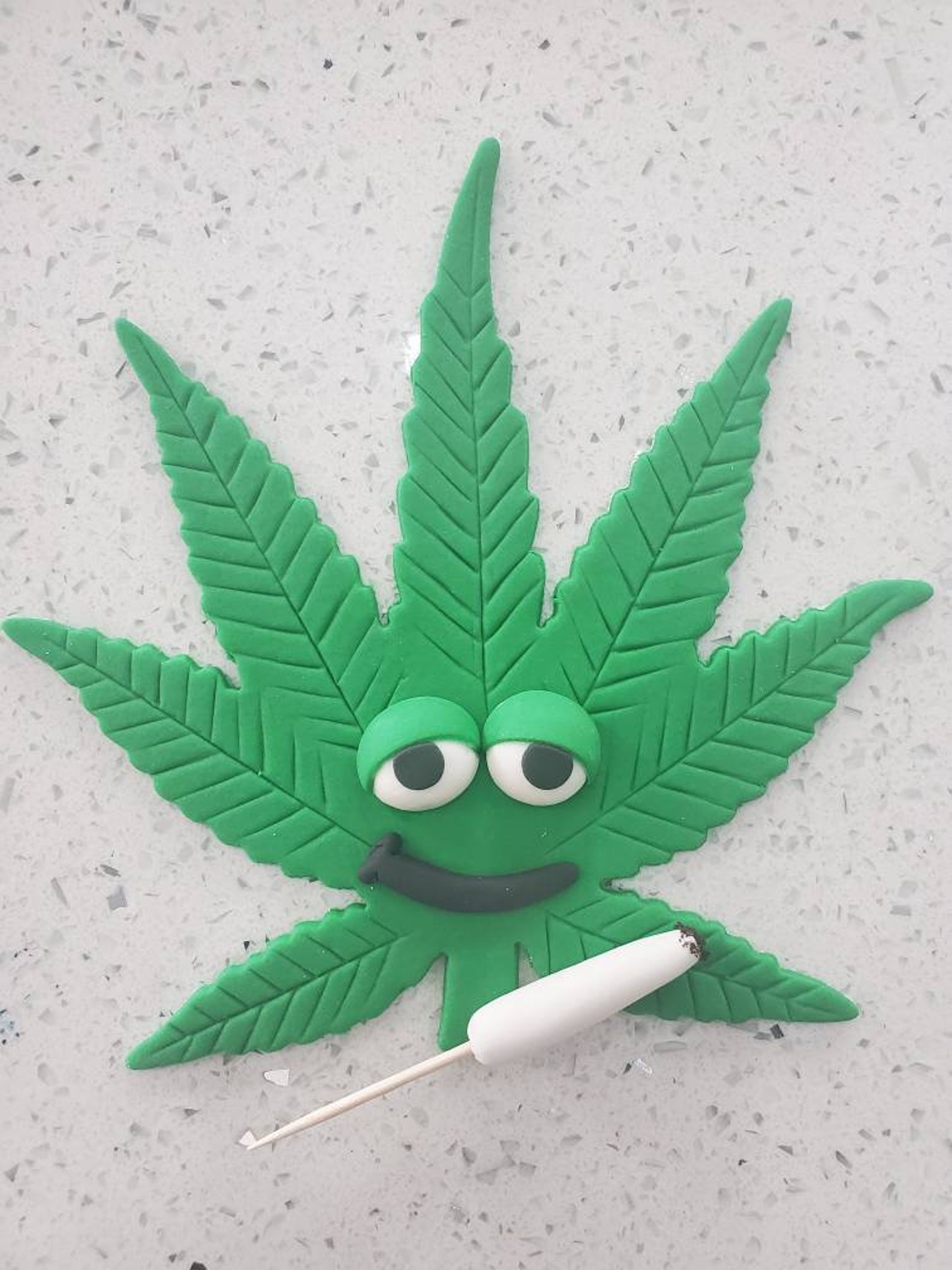Marijuana Leaf Cake Topper | Etsy