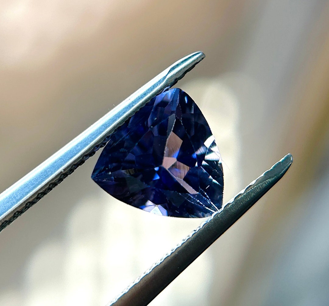 Natural Iolite 8mm Trillion Faceted, Calibrated Iolite, Iolite Cut ...