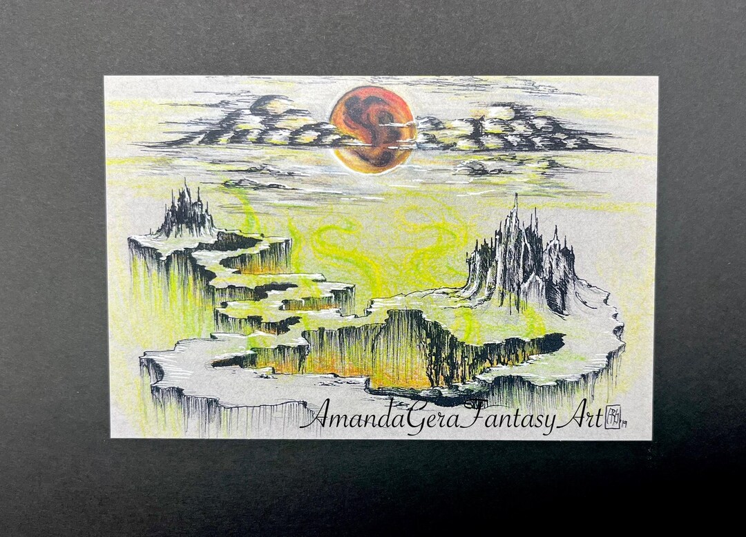 The Fetid Wastes, 4x6 Postcard, Fine Art Print - Etsy