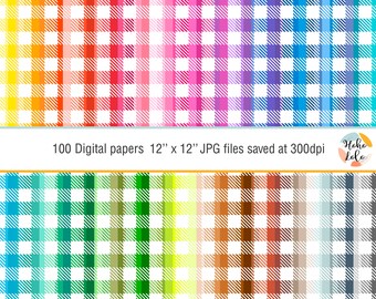 Plaid Paper Pack | Etsy