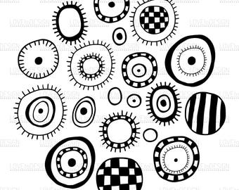 Cricut circles | Etsy