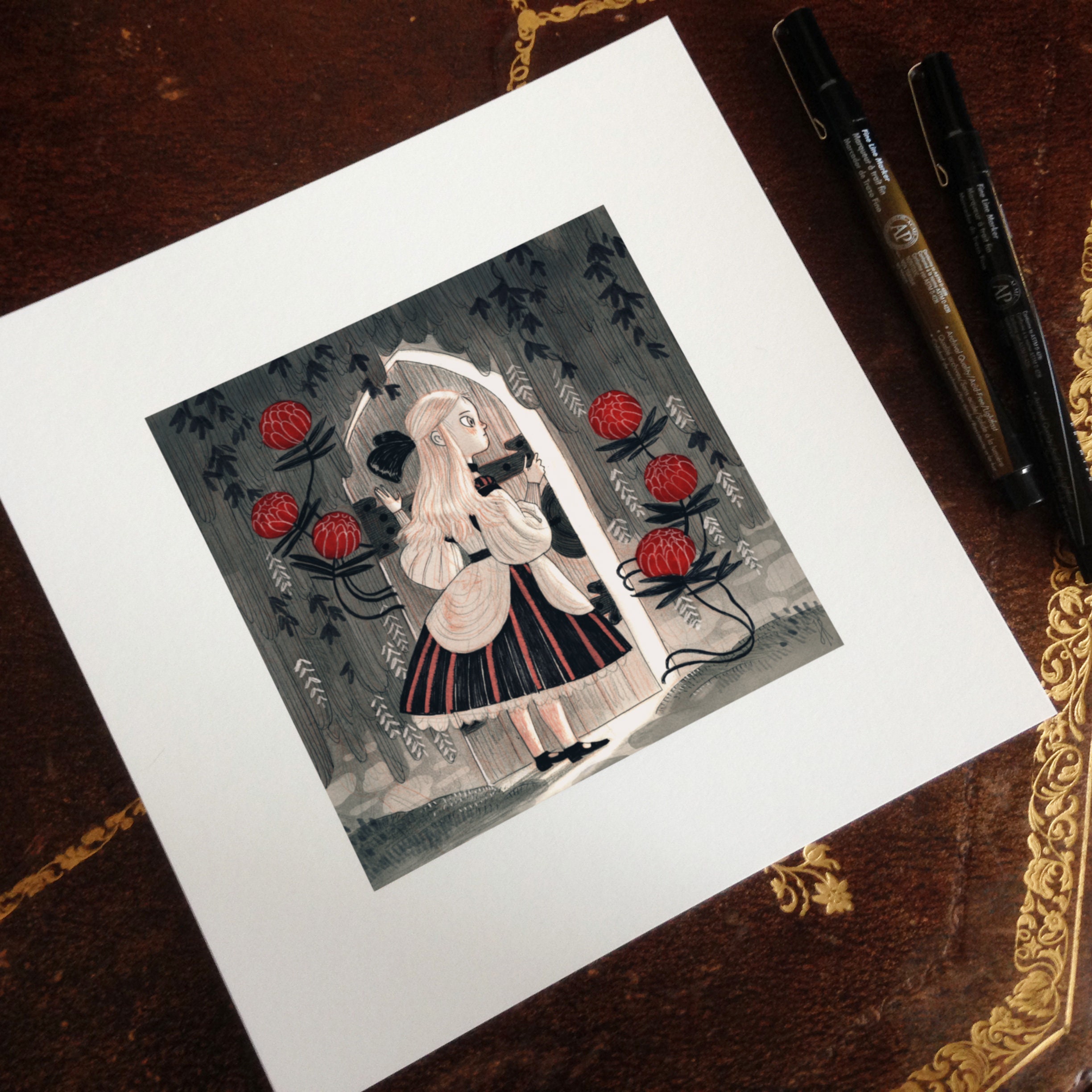 Inktober Illustration Print: Overgrown - Etsy