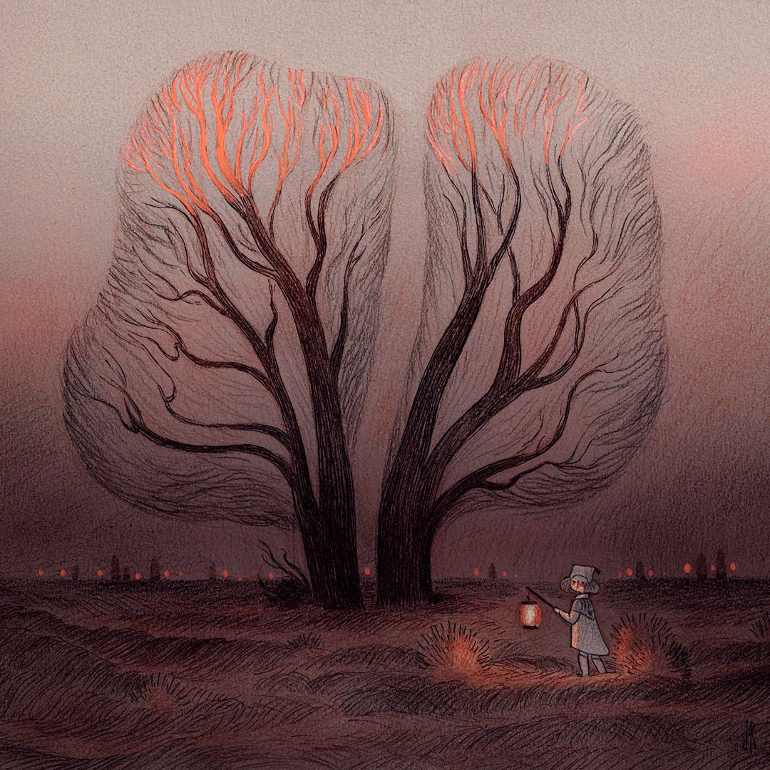 Twilight Field - Etsy