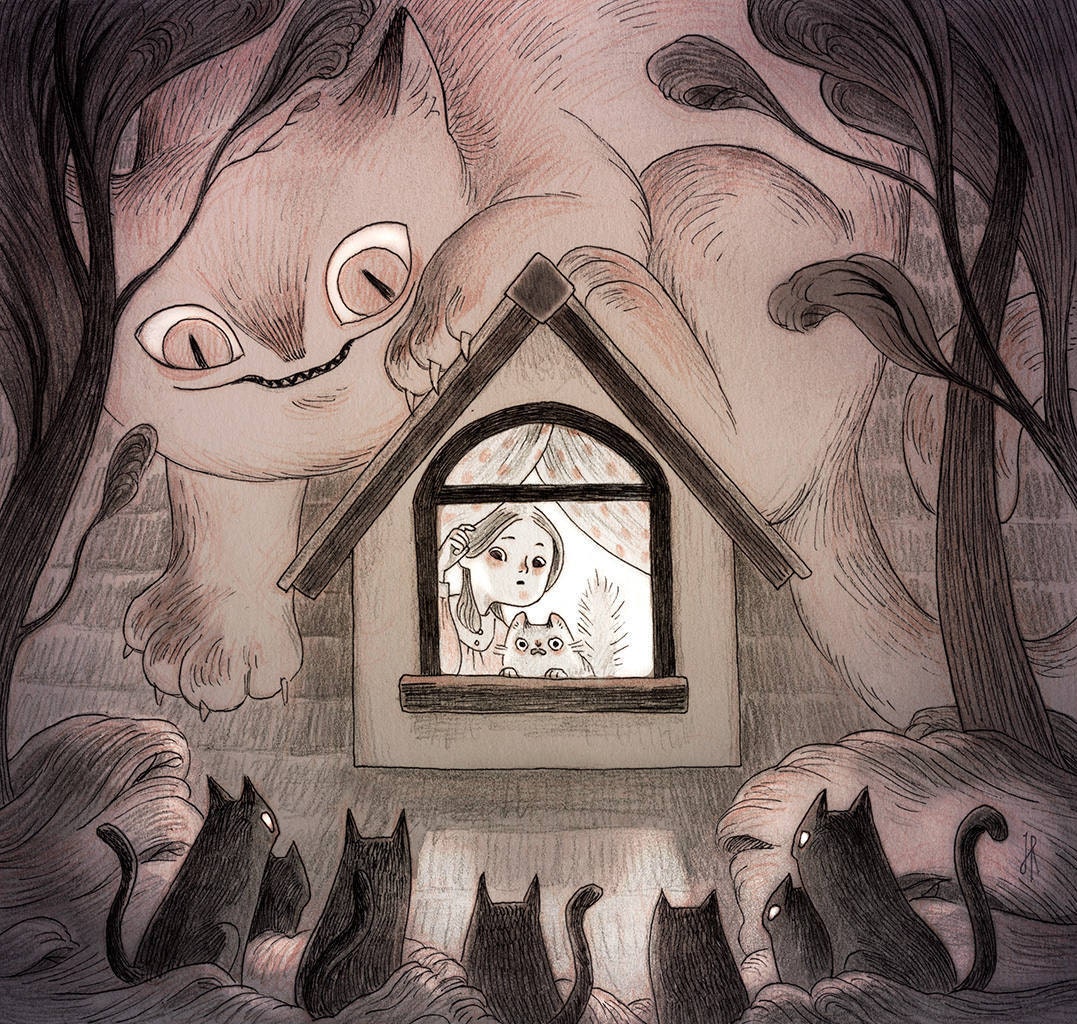 Inktober Illustration Print: Gigantic - Etsy