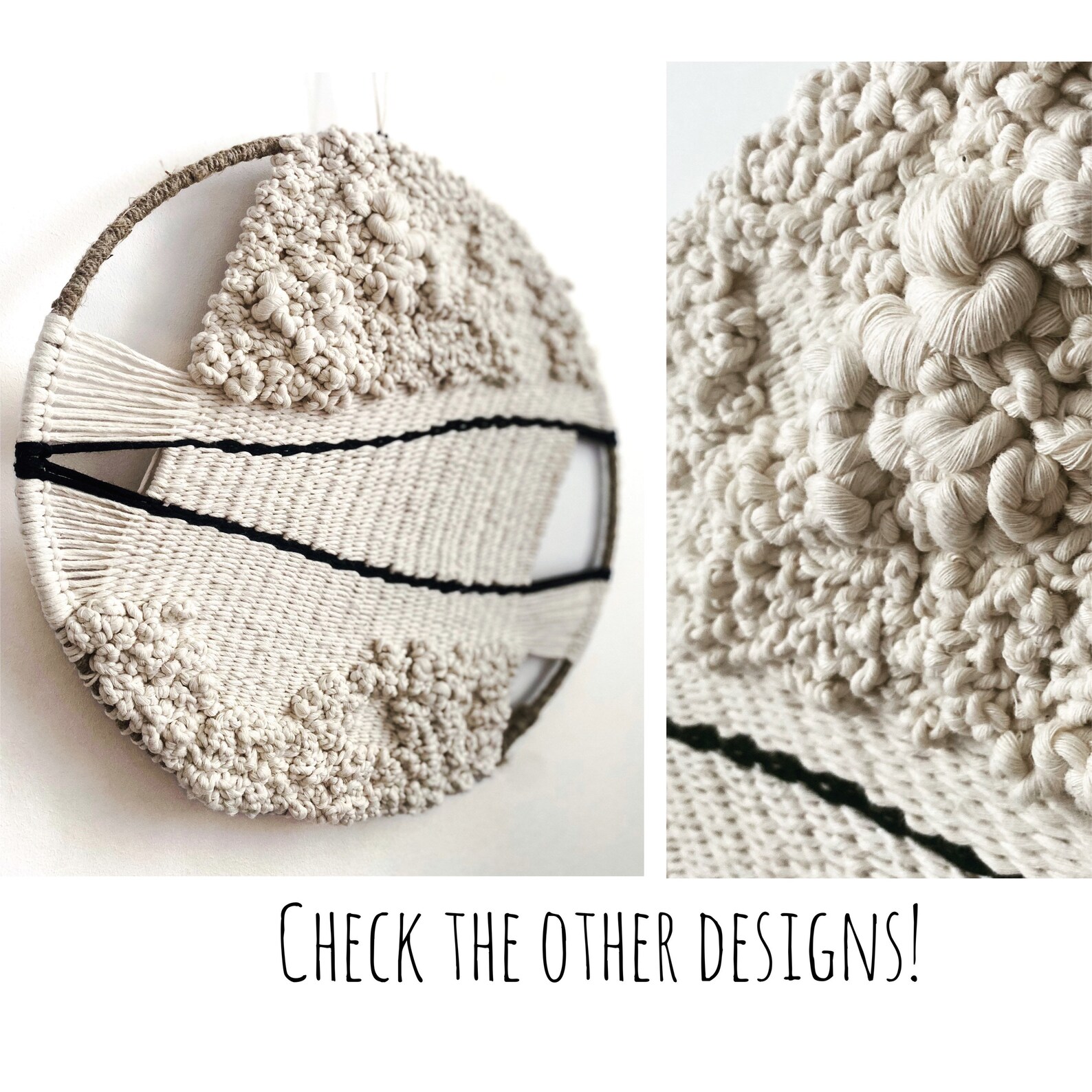 35 Cm Round Tapestry Wall Hanging, Circular Wall Art, Circular Woven ...