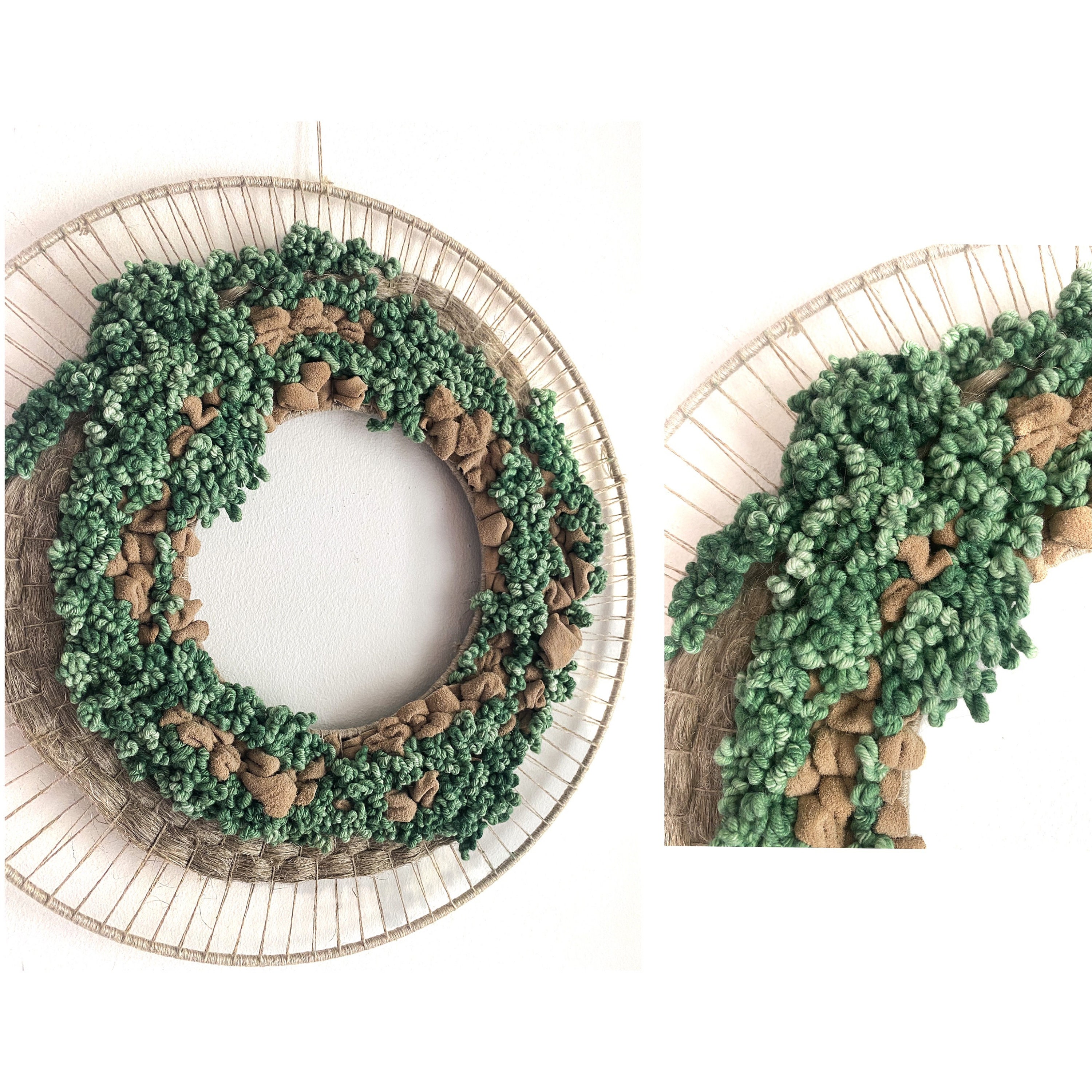 35 Cm Round Tapestry Wall Hanging, Circular Wall Art, Circular Woven ...