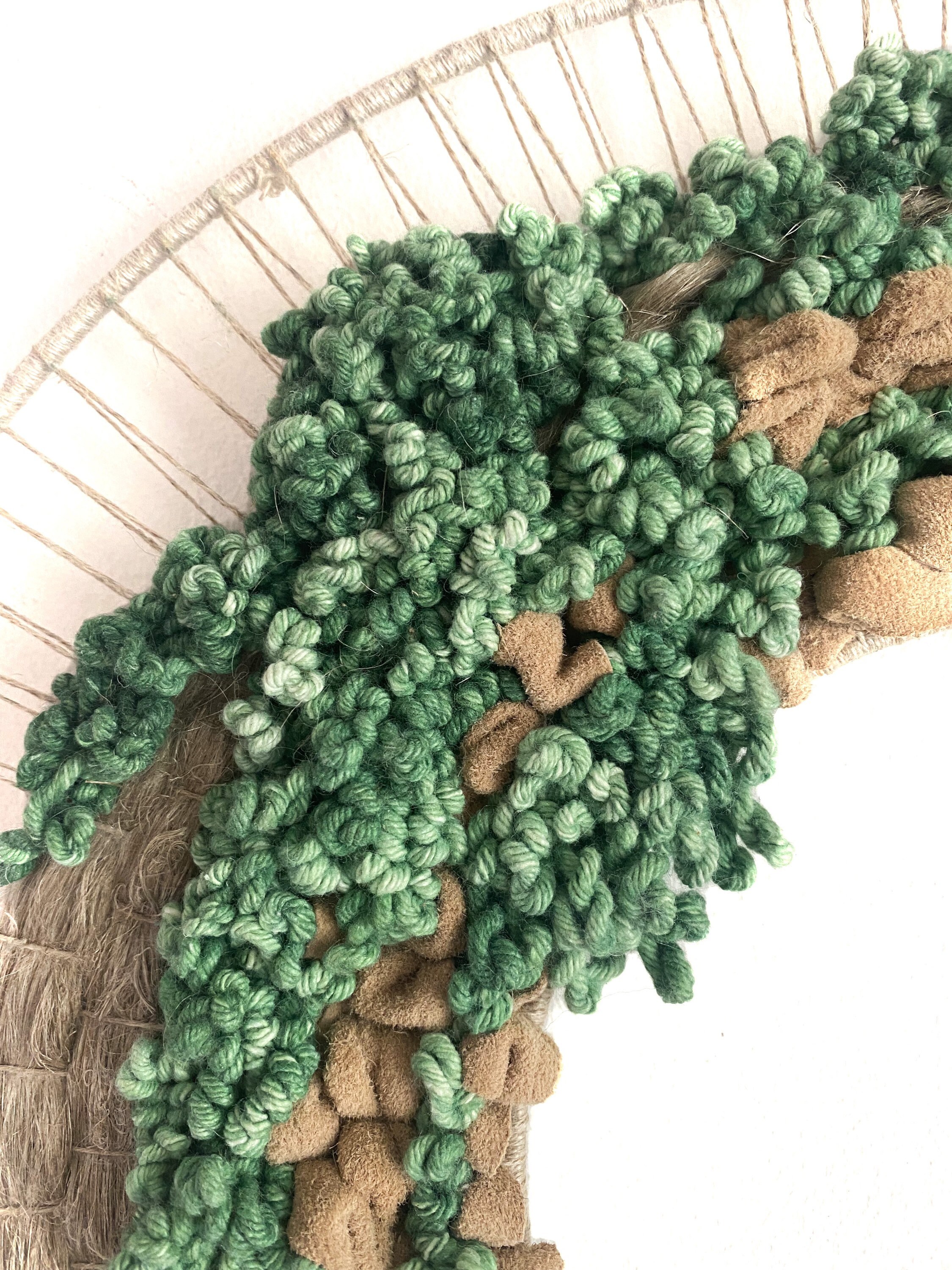 35 Cm Round Tapestry Wall Hanging, Circular Wall Art, Circular Woven ...