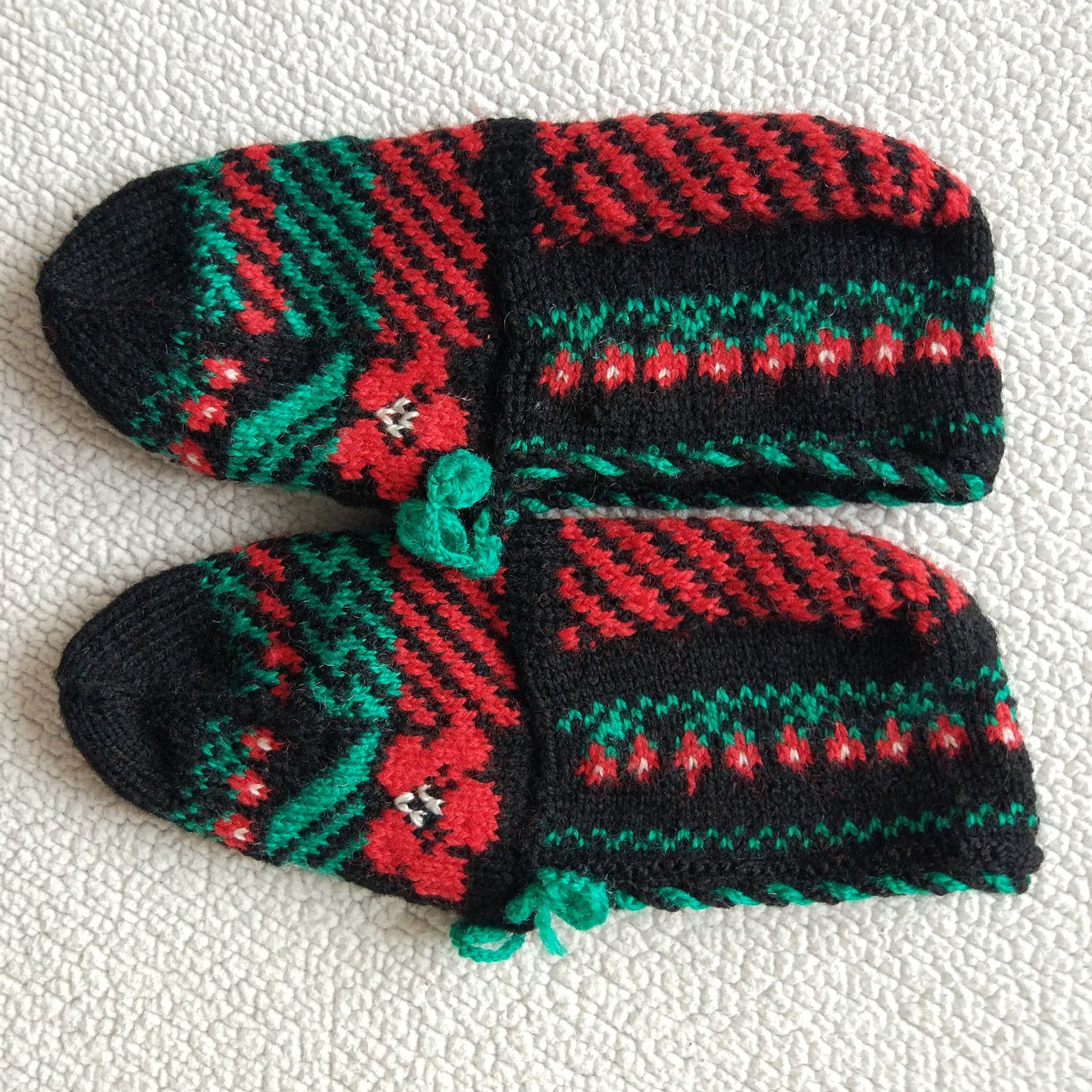 Hand Made Socks Crochet Slippers Winter Socks Knitted - Etsy