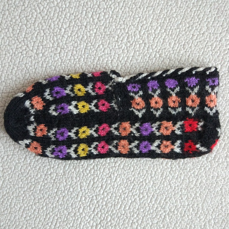 Hand Made Socks Crochet Slippers Winter Socks Knitted - Etsy