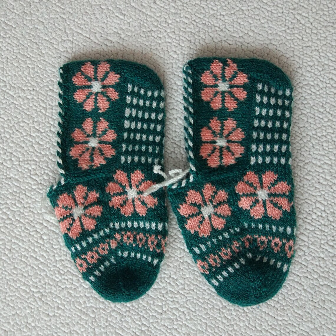 Hand Made Socks Crochet Slippers Winter Socks Knitted - Etsy