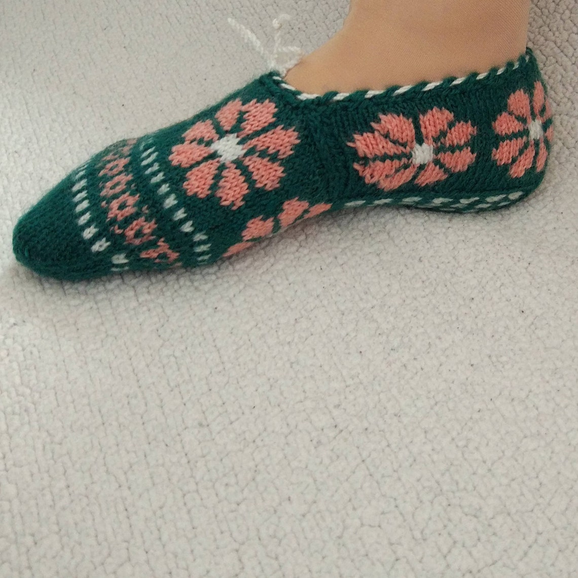 Hand Made Socks, Crochet Slippers, Winter Socks, Knitted Socks ...