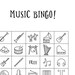 PRINTABLE Music Bingo Coloring Cards, Music Bingo, Bingo Coloring Cards ...