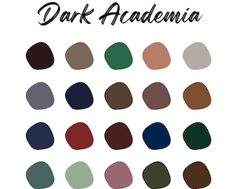 Academia Color Palette - Etsy