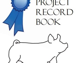 PRINTABLE Stock Show Record Book, Livestock Show, Youth Livestock ...