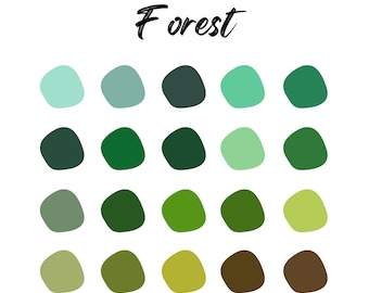 Fairy Forest Procreate Color Palette / (Download Now) - Etsy