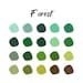 Evergreen Forest Digital Art Color Palette - Etsy