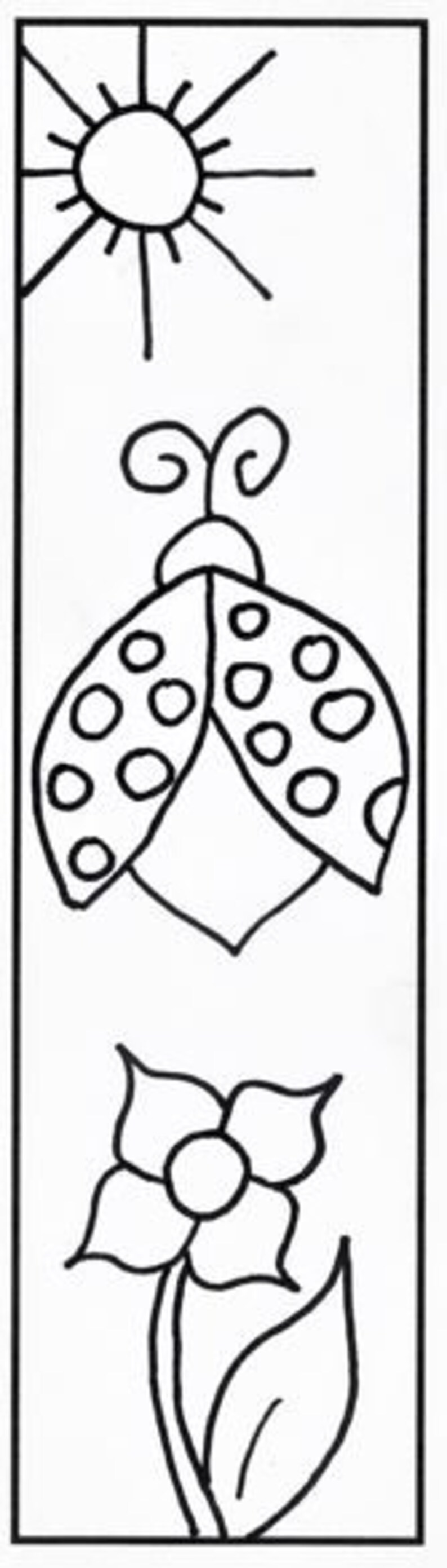 PRINTABLE Insect Coloring Bookmarks: Ladybug, Dragonfly, Bee, Butterfly ...