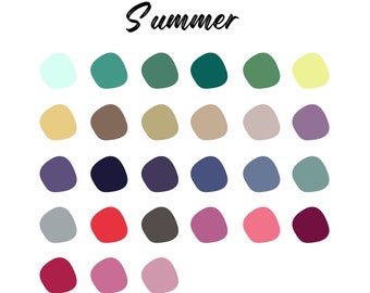 Galaxy Digital Art Color Palette - Etsy