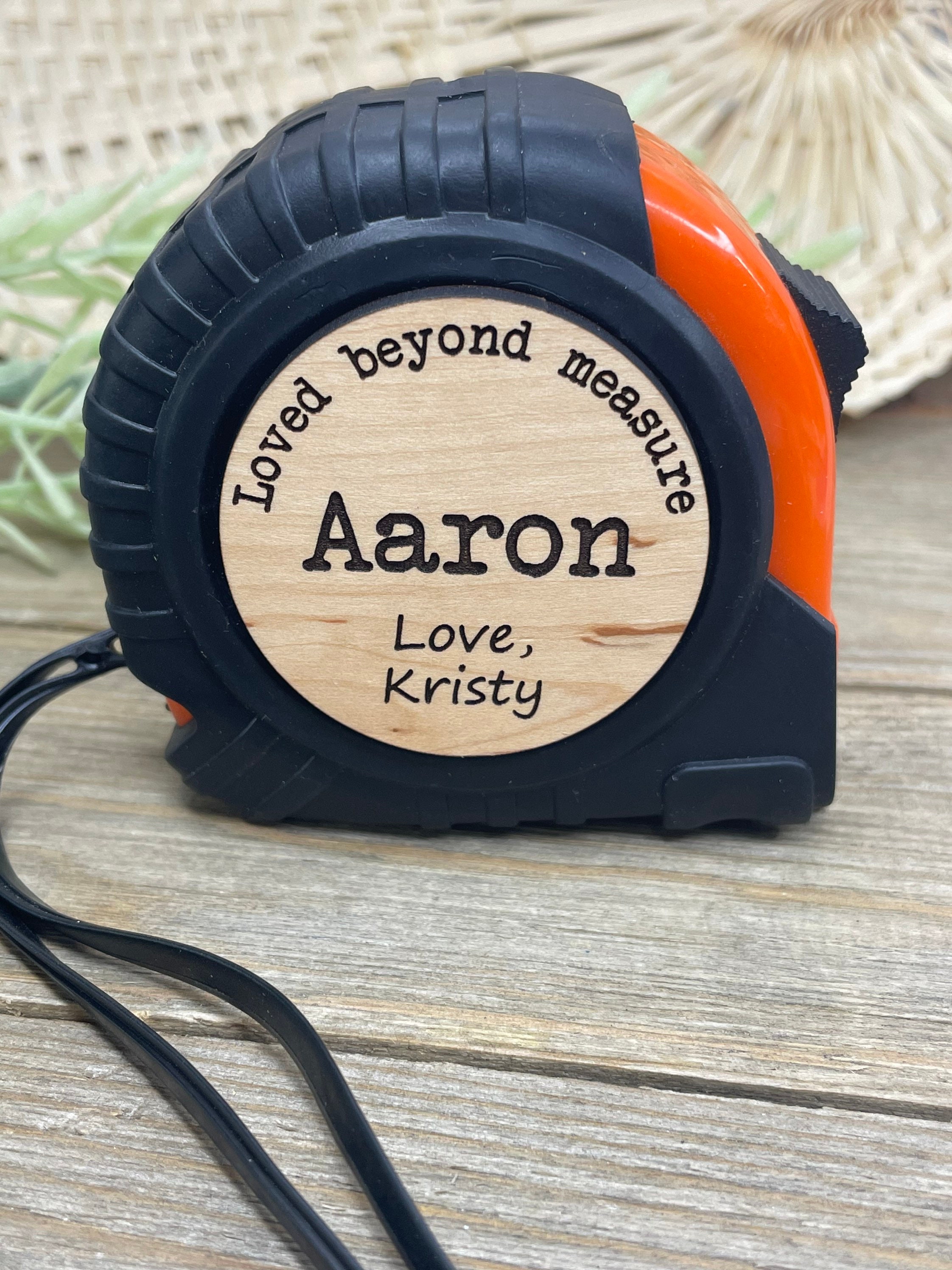 Personalized Tape Measure, Custom Wood Round, Dad Gift - Etsy