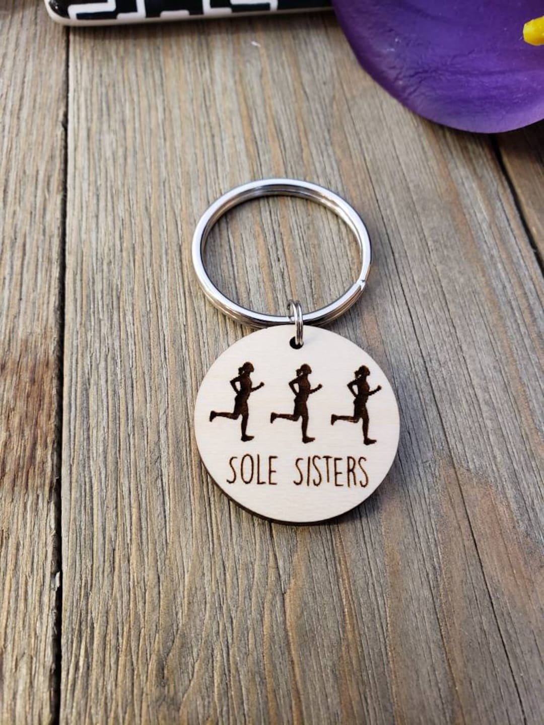 Sole Sister Keychain, Sole Sister, Sister Gift, Bff, Marathon, Run ...