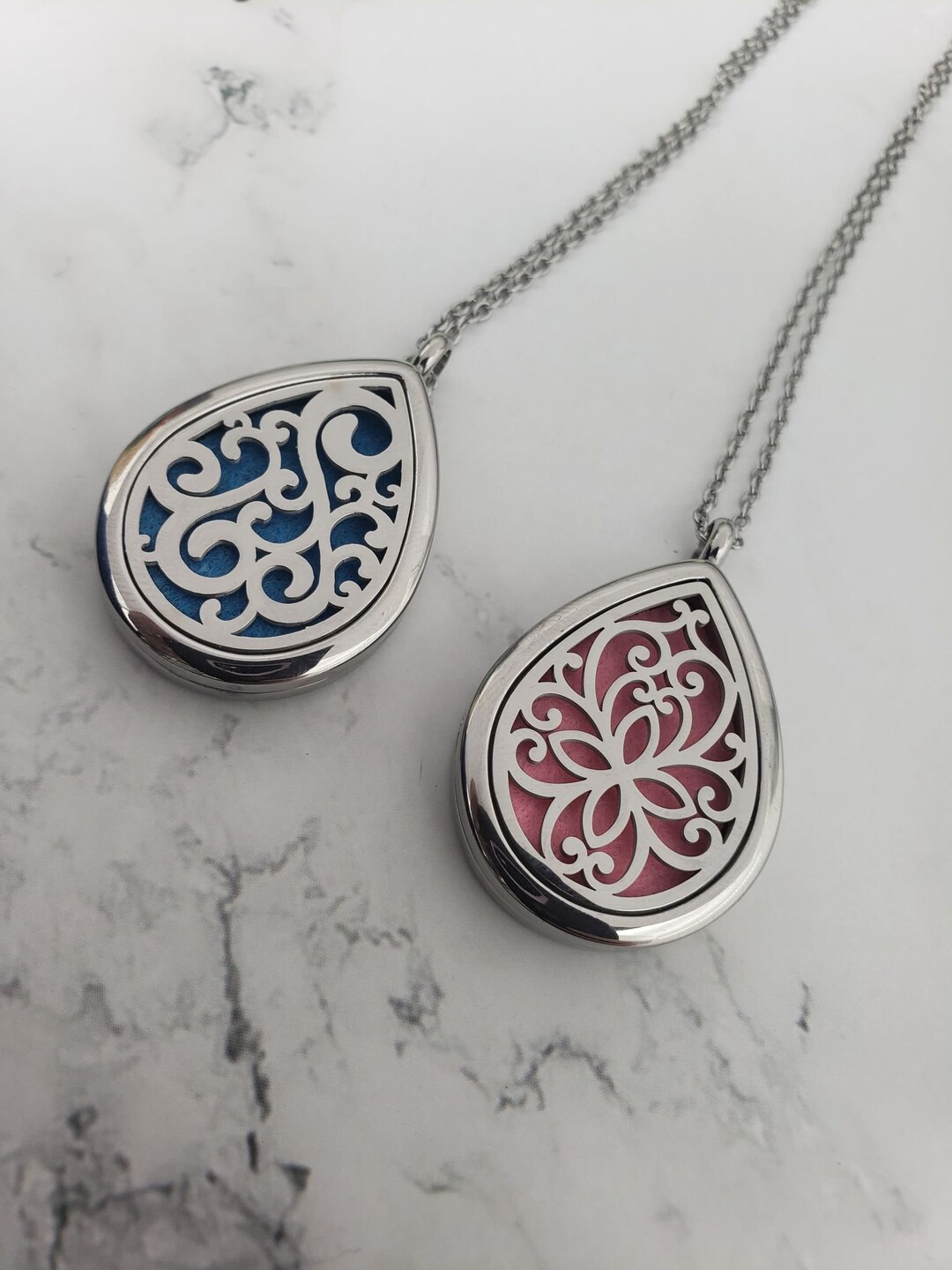 Teardrop Essential Oil Diffuser Necklace, Jewelry, Diffuser Necklace ...