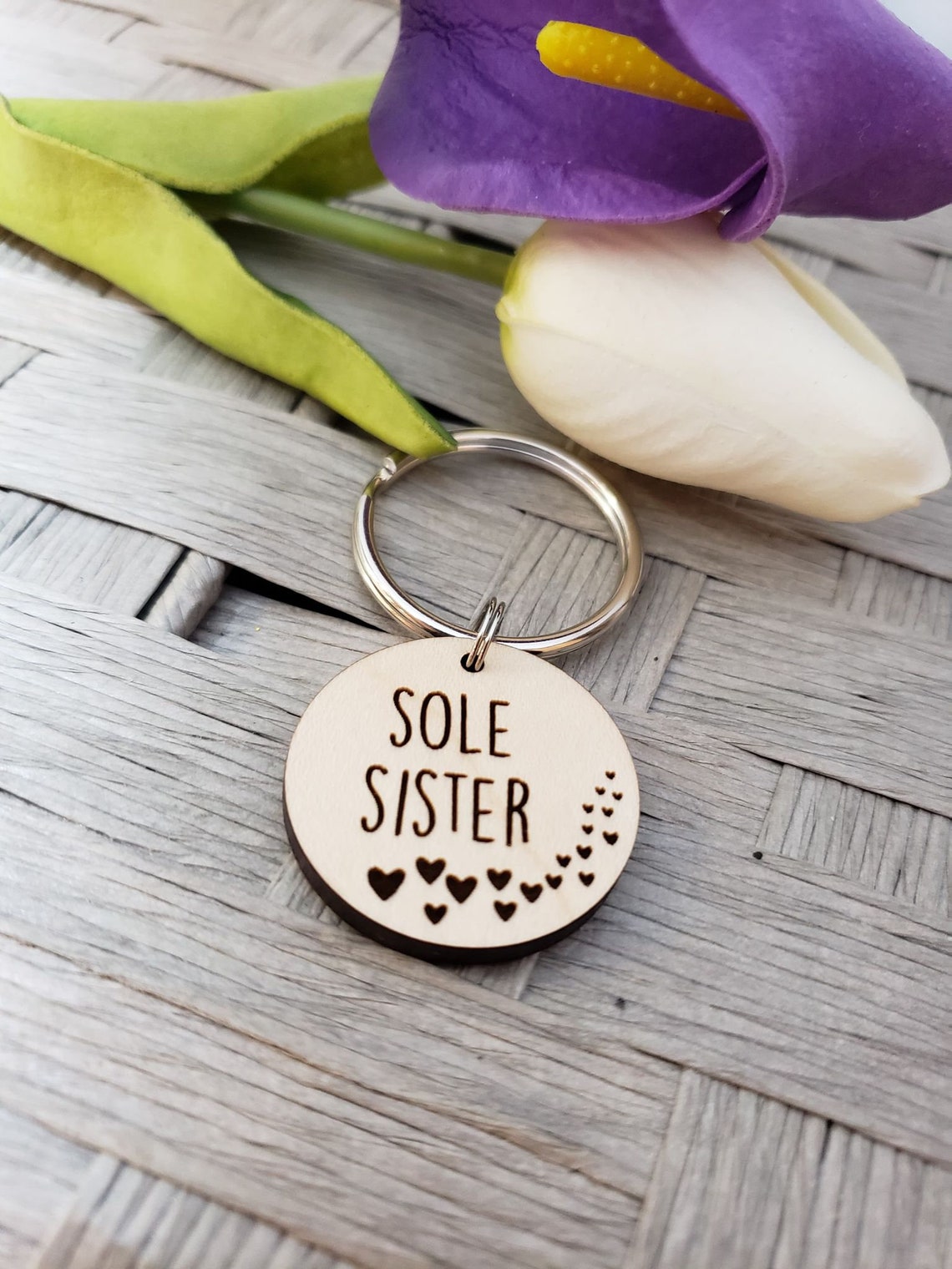 Sole Sister Keychain, Sole Sister, Sister Gift, Bff, Marathon, Run ...