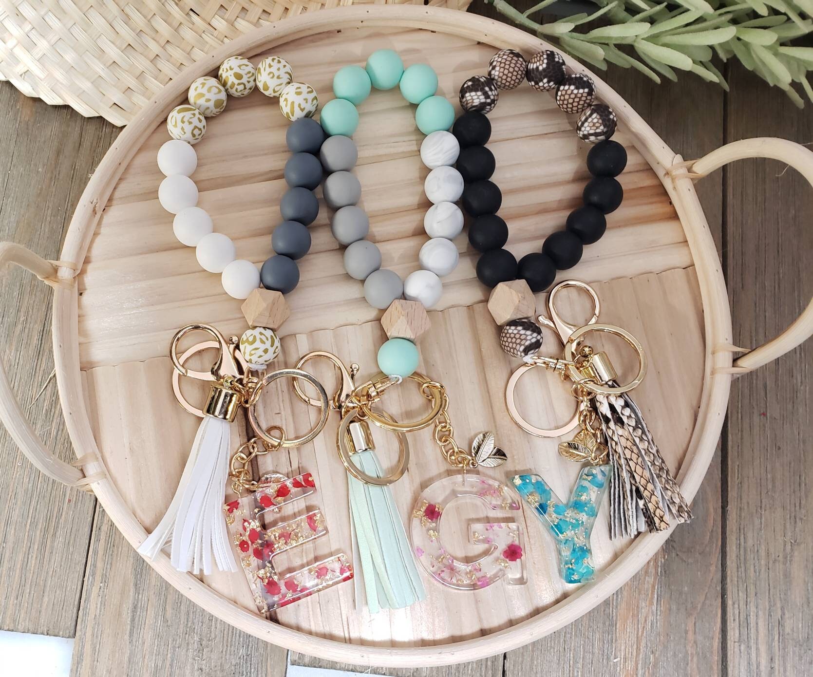 Wristlet With Initial - Etsy