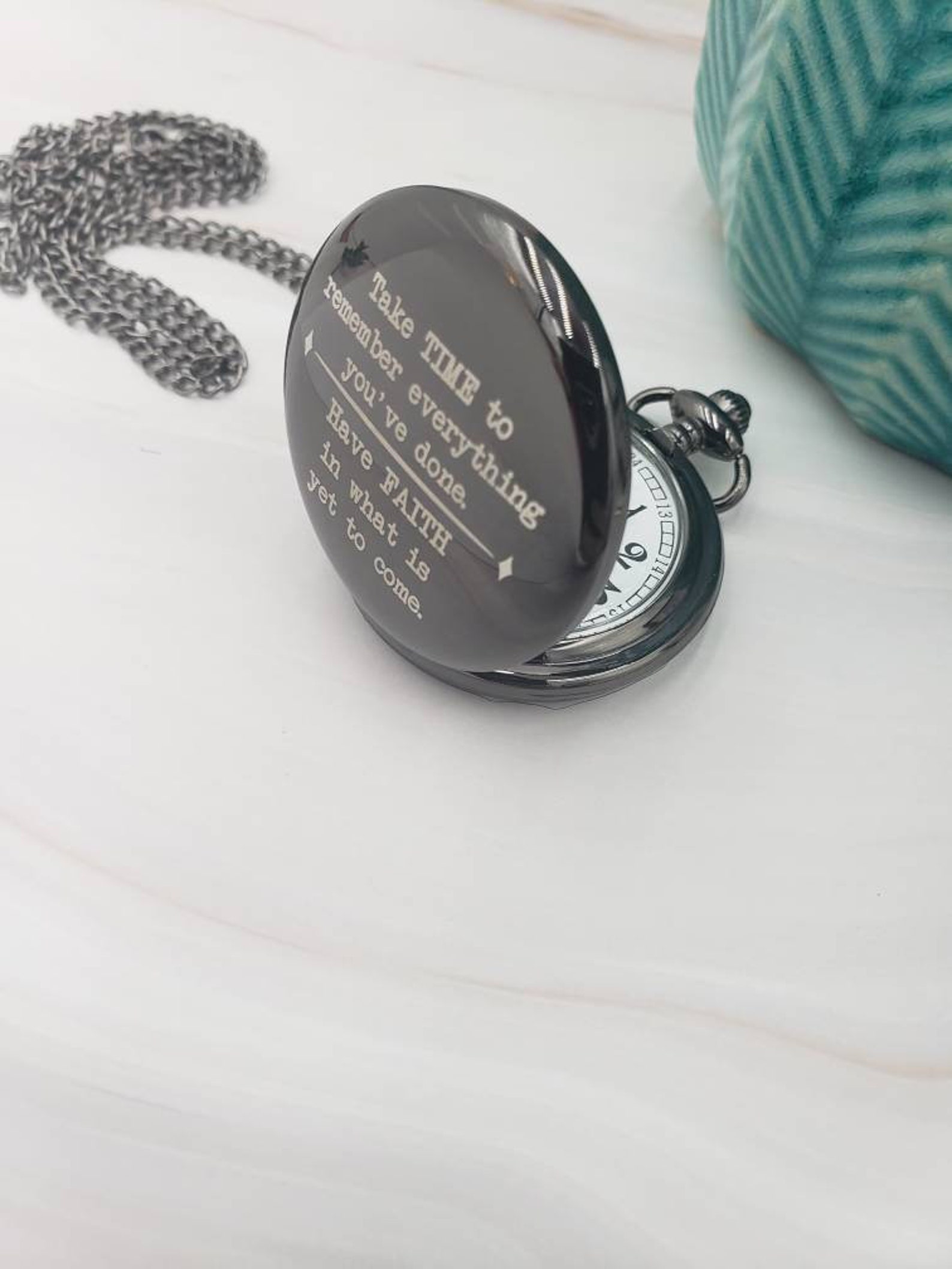 Take Time to Remember Pocket Watch, Graduation Gift, New Beginning, Son ...