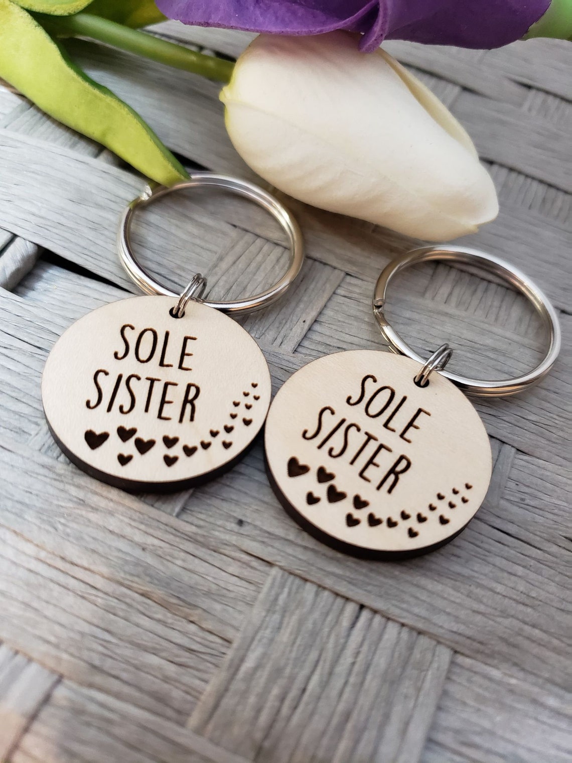 Sole Sister Keychain, Sole Sister, Sister Gift, Bff, Marathon, Run ...
