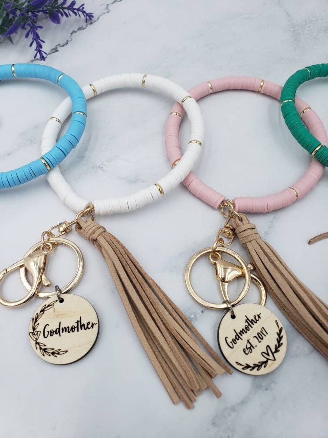 Godmother Keychain Wristlet, Godmother Proposal Gift, Godmother Gift ...