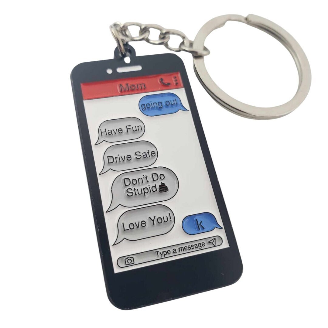 Dont Do Stupid Stuff Key Chain, Teenager Gifts Boy, New Driver Keychain ...