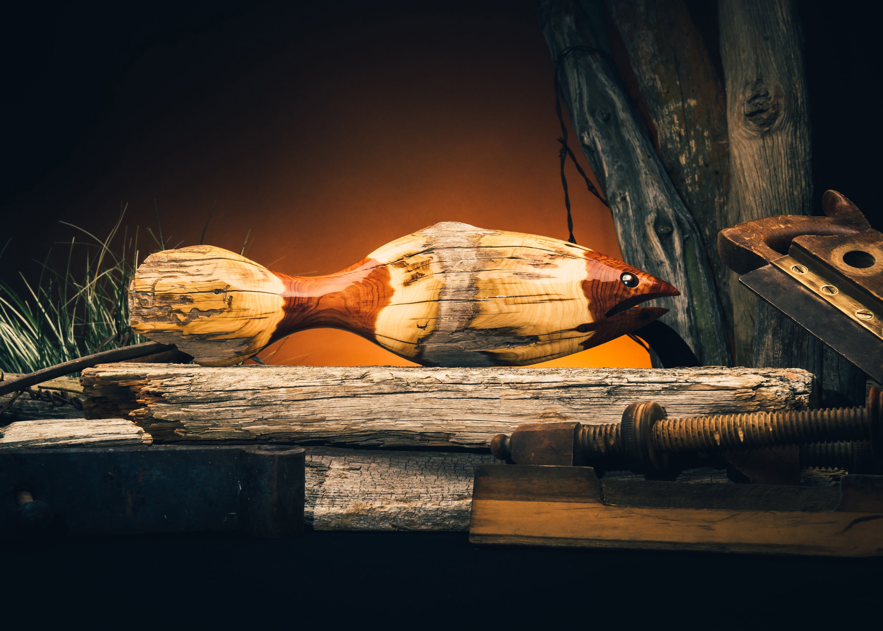 Cedar Fence Post FishMedium. Gift for Him. Gift for Men. Wall | Etsy